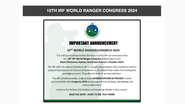 10th World Ranger Congress will be in France - European Ranger Federation