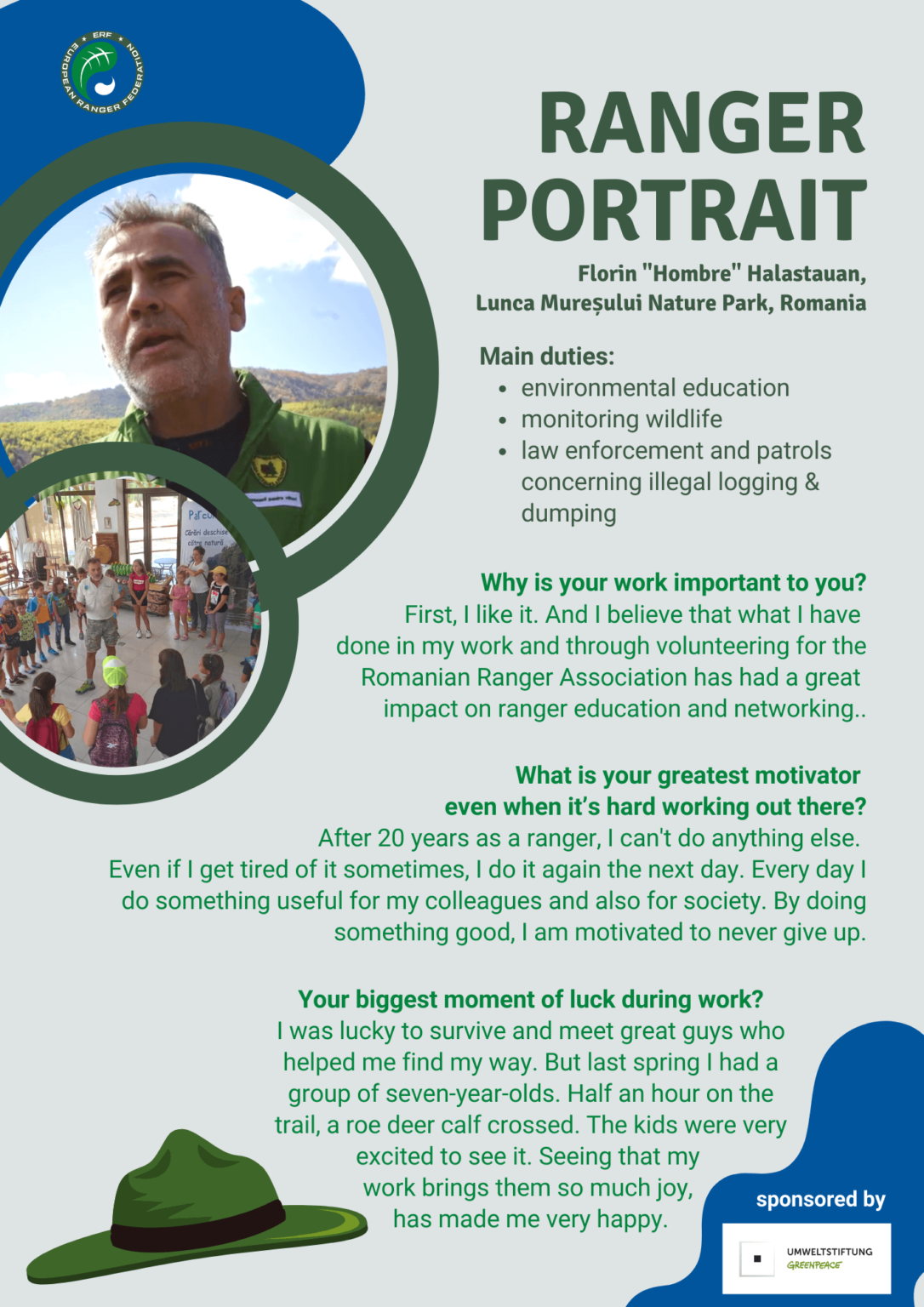 “The ranger profession now is officially recognised in Romania ...